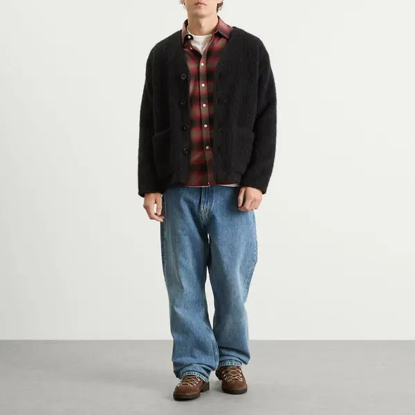 Nn07 Deon Check Flannel Shirt - Red Check