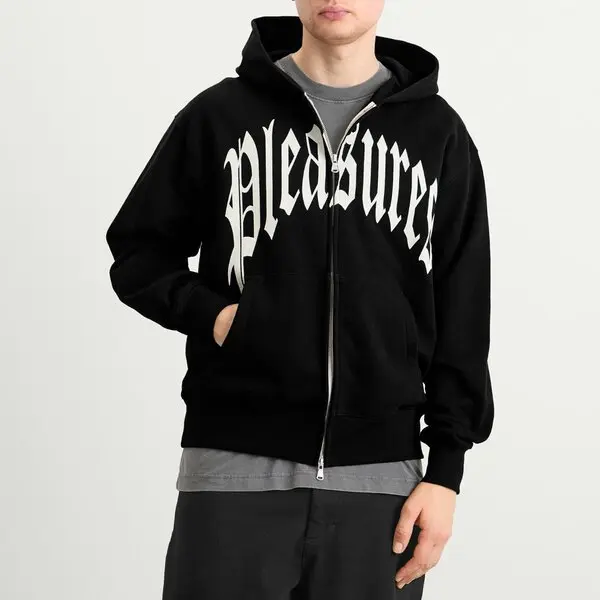 PLEASURES Twitch Zip Hoodie - Black