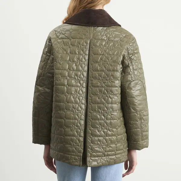 GANNI Shiny Quilt Jacket - Kalamata