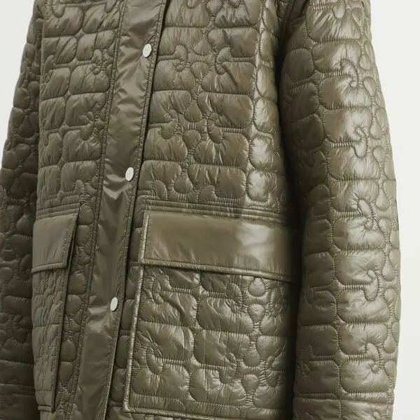 GANNI Shiny Quilt Jacket - Kalamata