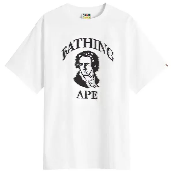 A BATHING APE Beethoven Graphic Relaxed Fit T-shirt - White