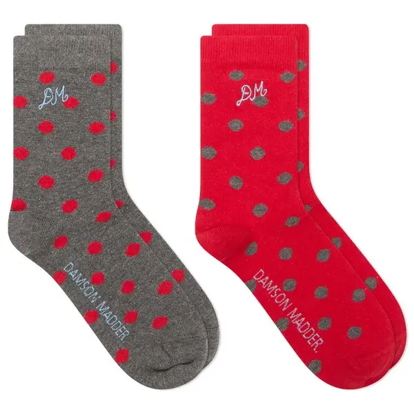DAMSON MADDER 2-pack Socks - Red