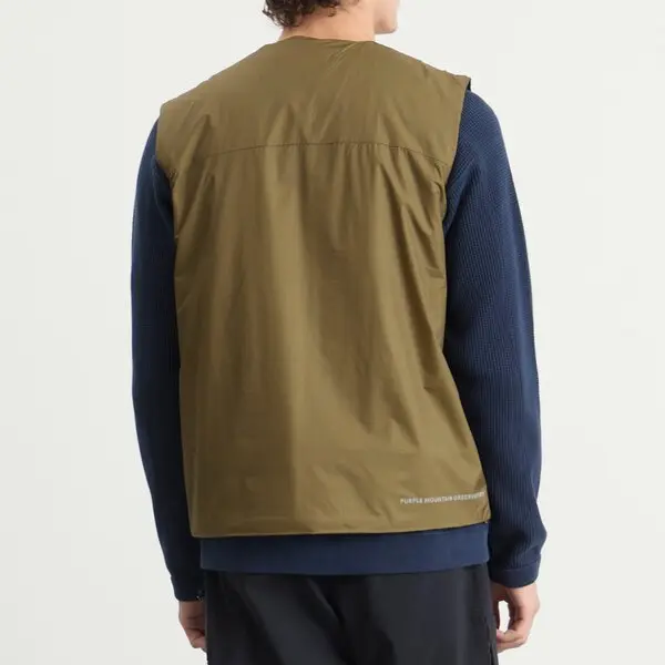 PURPLE MOUNTAIN OBSERVATORY Peaks Gilet - Dark Olive