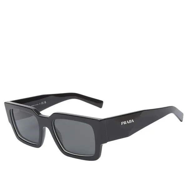 Prada B17s Sunglasses - Black/talc/dark Grey