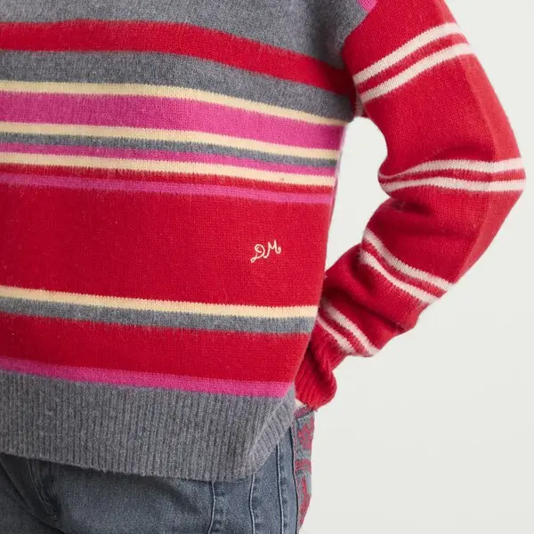 DAMSON MADDER Rene V-neck Jumper - Multi