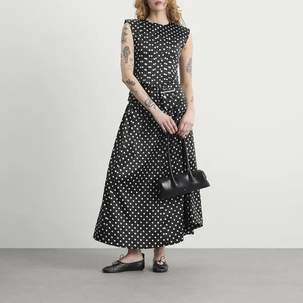 GANNI Corset Maxi Skirt - Black