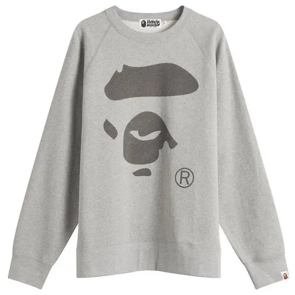 A BATHING APE Ape Face Crewneck Sweatshirt