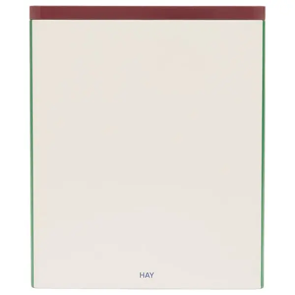 HAY X-large Tin Container - Off-white/burgundy/green