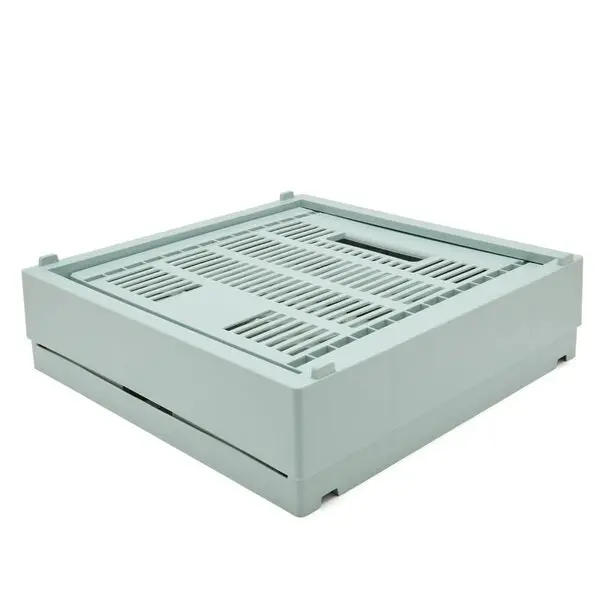 HAY Cube Recycled Crate - Dusty Blue