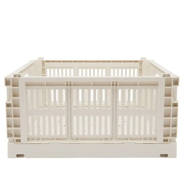 HAY Medium Square Recycled Colour Crate - Off-white