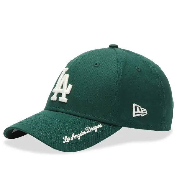 New Era La Dodgers Visor Script 9forty Cap - Dark Green
