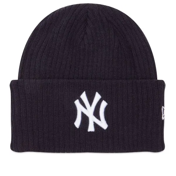 New Era New York Yankees Wide Cuff Beanie - Navy