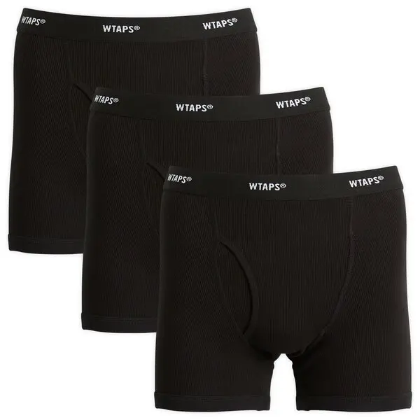 WTAPS Skivvies Boxers 3 Pack - Black