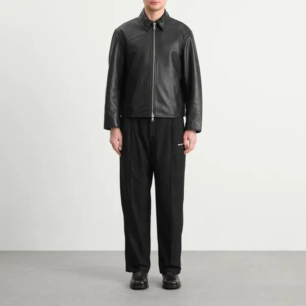 Mki Miyuki Zoku Cropped Leather Rider - Black | Editorialist