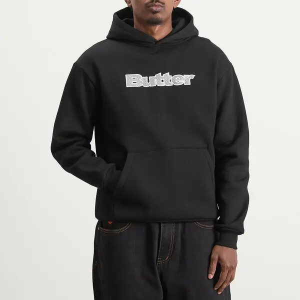 BUTTER GOODS Textured Logo Hoodie