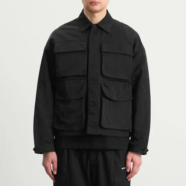 MKI MIYUKI ZOKU Silky Nylon Box Overshirt