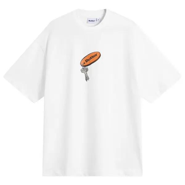 BUTTER GOODS Key Chain T-shirt - White