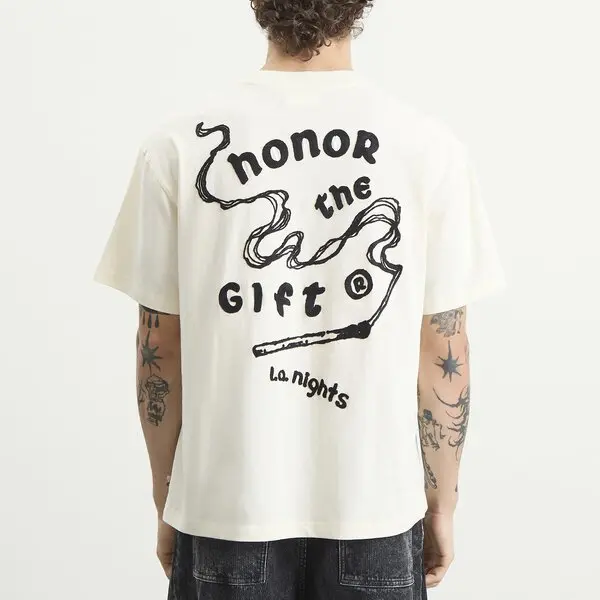 HONOR THE GIFT La Nights T-shirt - Bone