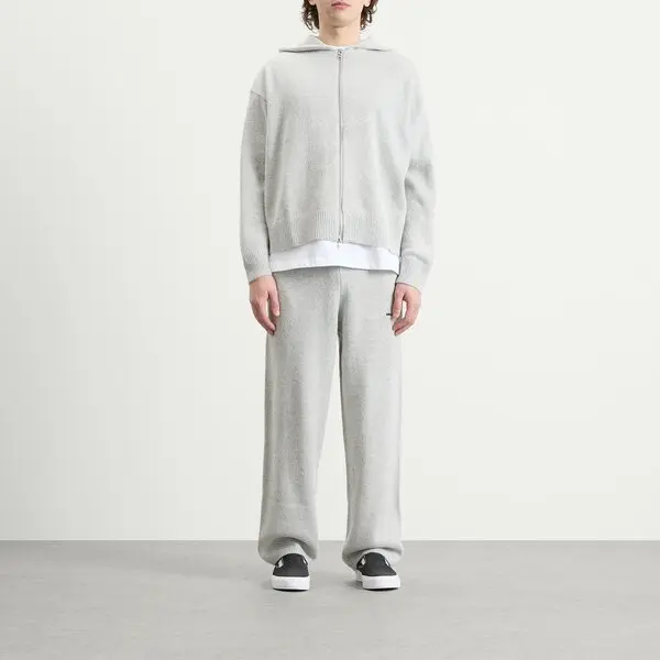 MKI MIYUKI ZOKU Mohair Blend Knit Wide Leg Joggers