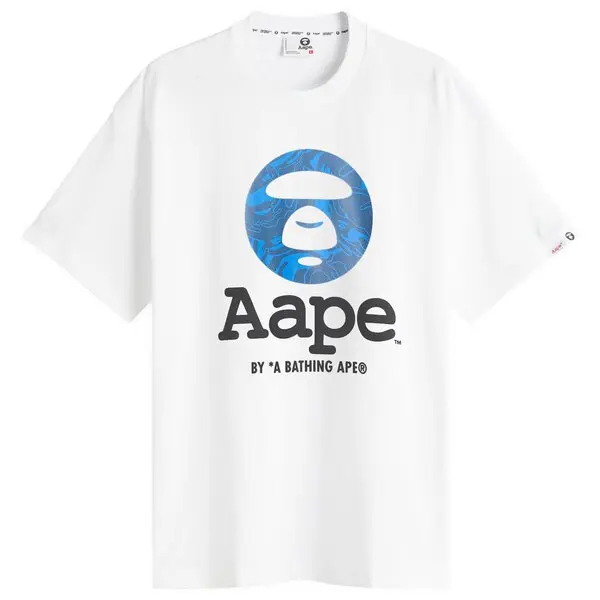AAPE BY *A BATHING APE® Aape Og Moonface T-shirt - White