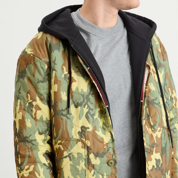 STAN RAY Quilted Liner Jacket - Woodland Dpm