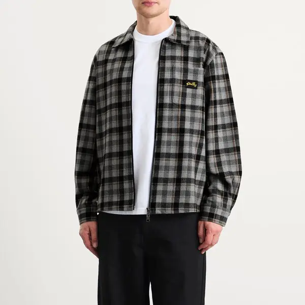 STAN RAY Zip Shirt - Charcoal Plaid