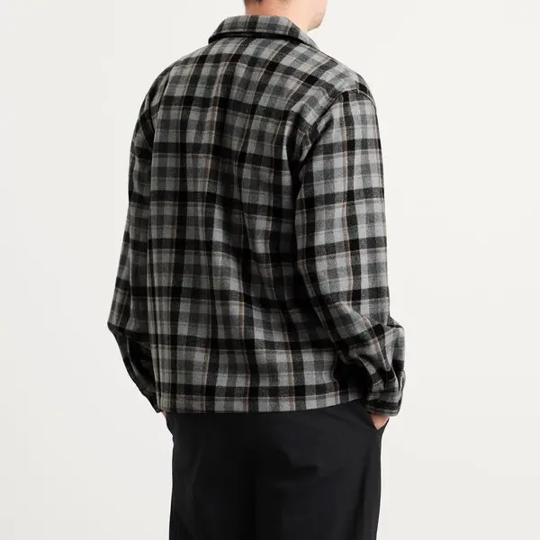 STAN RAY Zip Shirt - Charcoal Plaid