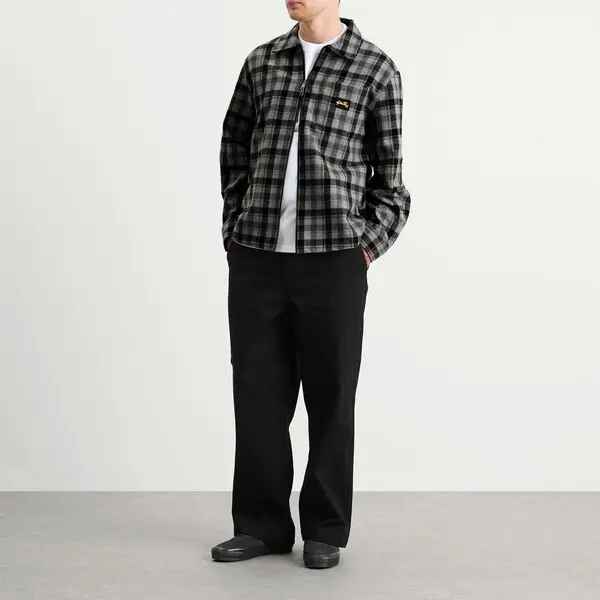 STAN RAY Zip Shirt - Charcoal Plaid