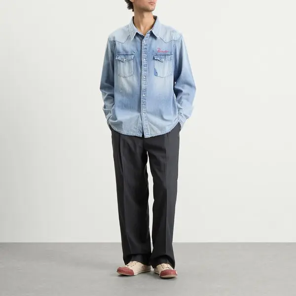 Visvim Social Sculpture Crash Shirt - Denim