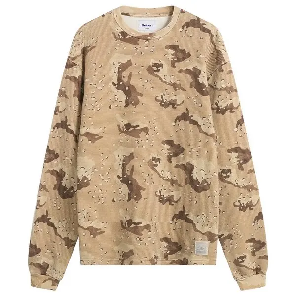 BUTTER GOODS Long Sleeve Waffle Top