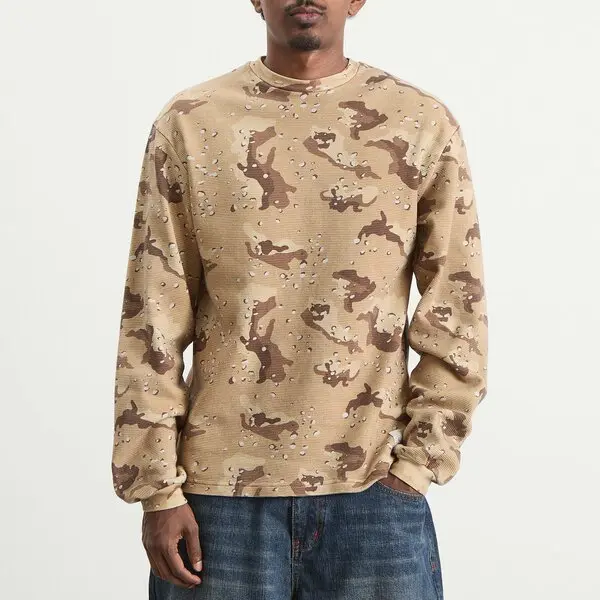 BUTTER GOODS Long Sleeve Waffle Top