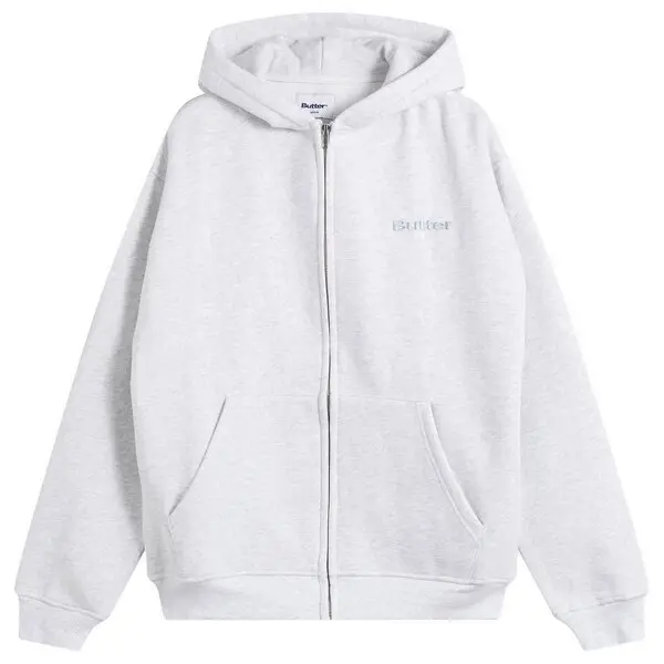 BUTTER GOODS Internationale Zip Hoodie - Ash