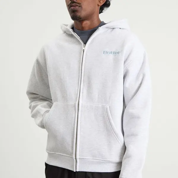 BUTTER GOODS Internationale Zip Hoodie - Ash