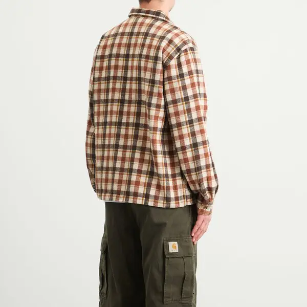 STAN RAY Zip Shirt - Tan Plaid