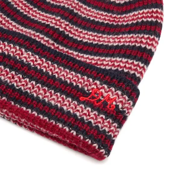 DAMSON MADDER Striped Wool Beanie