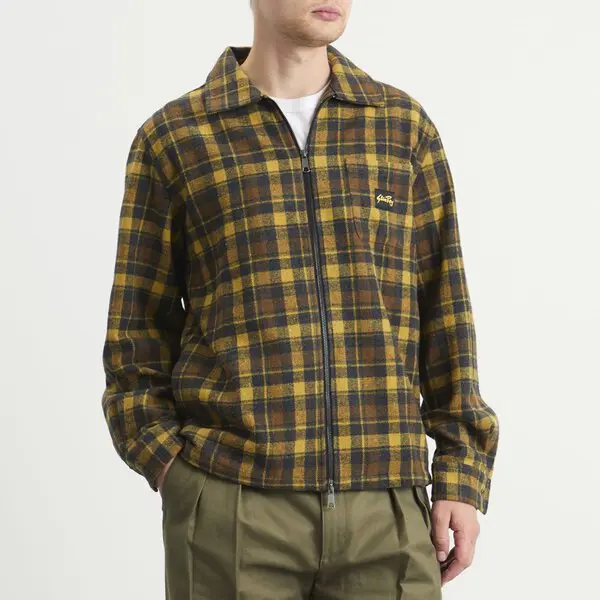 STAN RAY Zip Shirt - Acorn Plaid