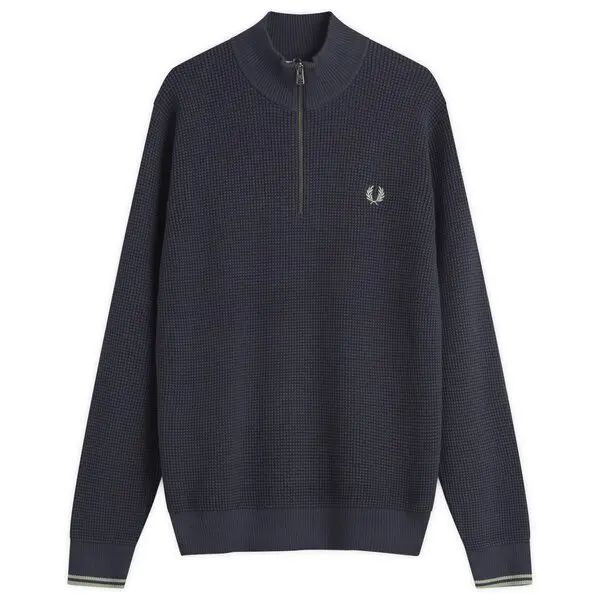 Fred Perry Waffle Zip Jumper