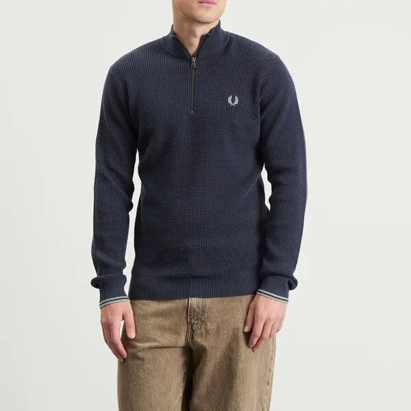 Fred Perry Waffle Zip Jumper