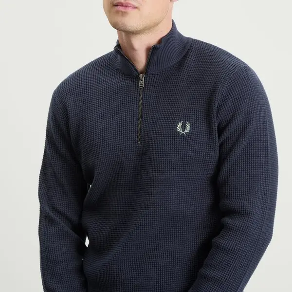 Fred Perry Waffle Zip Jumper