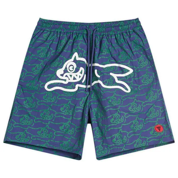 ICECREAM Running Dog Swim Shorts - Green