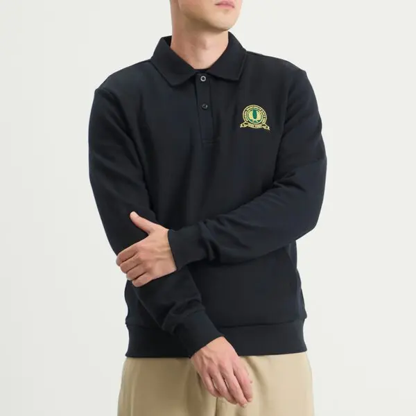 Fred Perry Tennis Badge Collared Sweatshirt