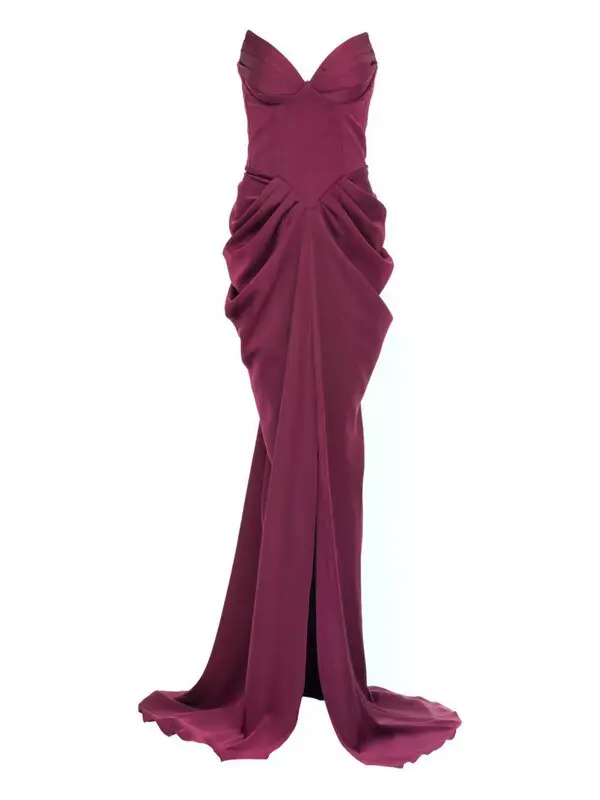 ANA RADU Corset Draped Gown