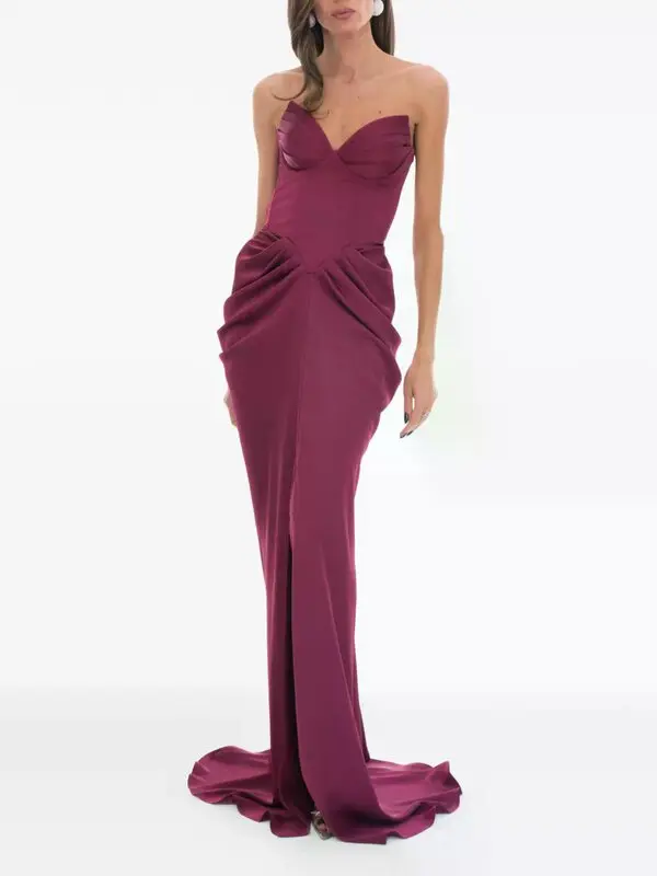 ANA RADU Corset Draped Gown