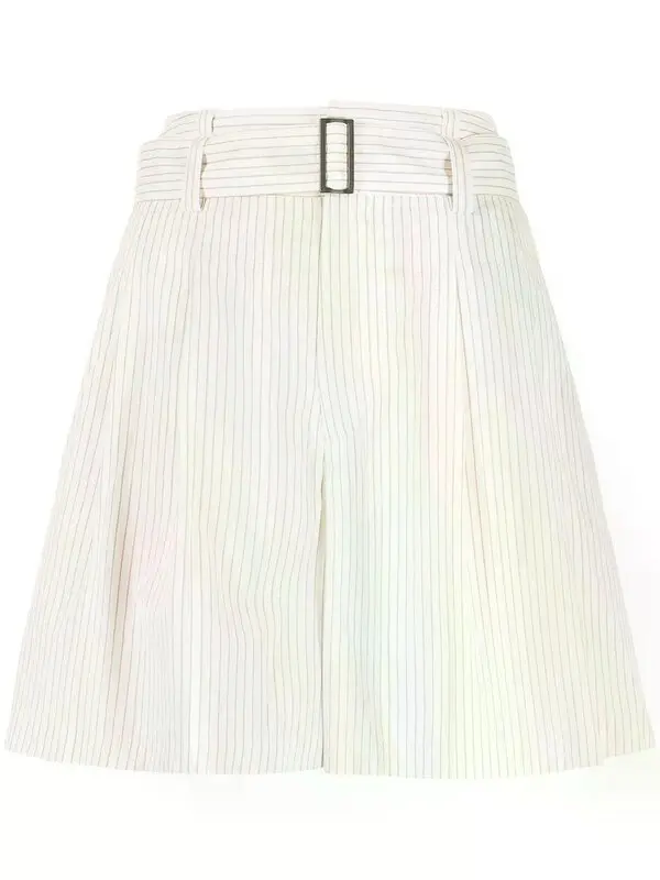 FORME D'EXPRESSION Belted Flared Shorts