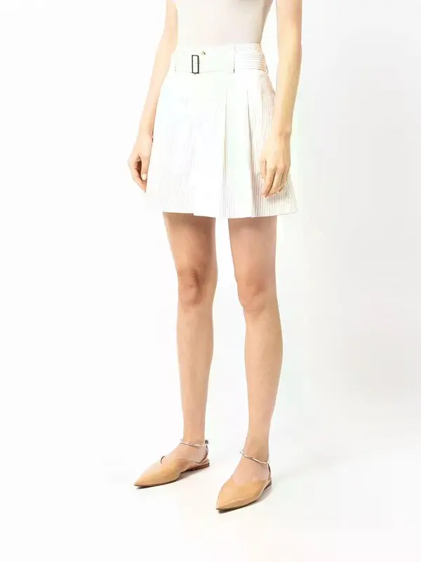 FORME D'EXPRESSION Belted Flared Shorts