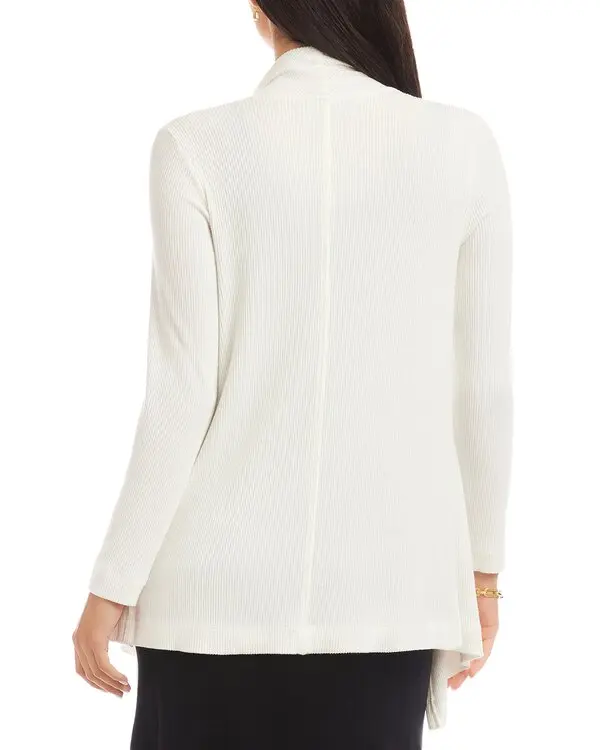 Karen Kane Ribbed Front Draped Cardigan