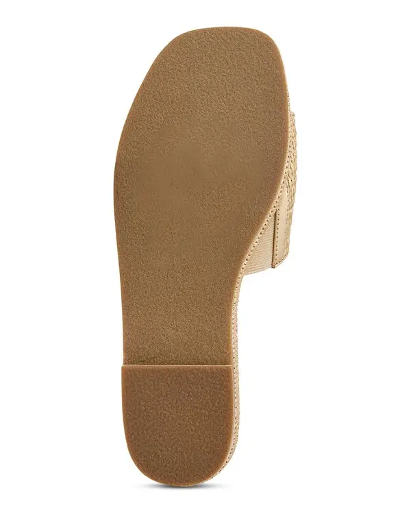 Jack Rogers Bay Raffia Flatform Sandals - Gold