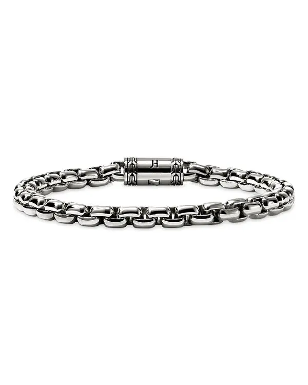 John Hardy Sterling Box Chain Bracelet - Silver
