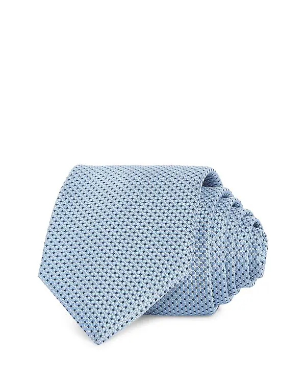 BOSS Silk Classic Grid Neck Tie - Light Pastel Blue