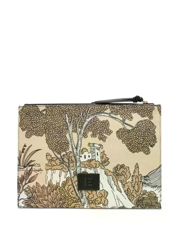 INOUI EDITIONS Animal Print Wristlet - Neutrals